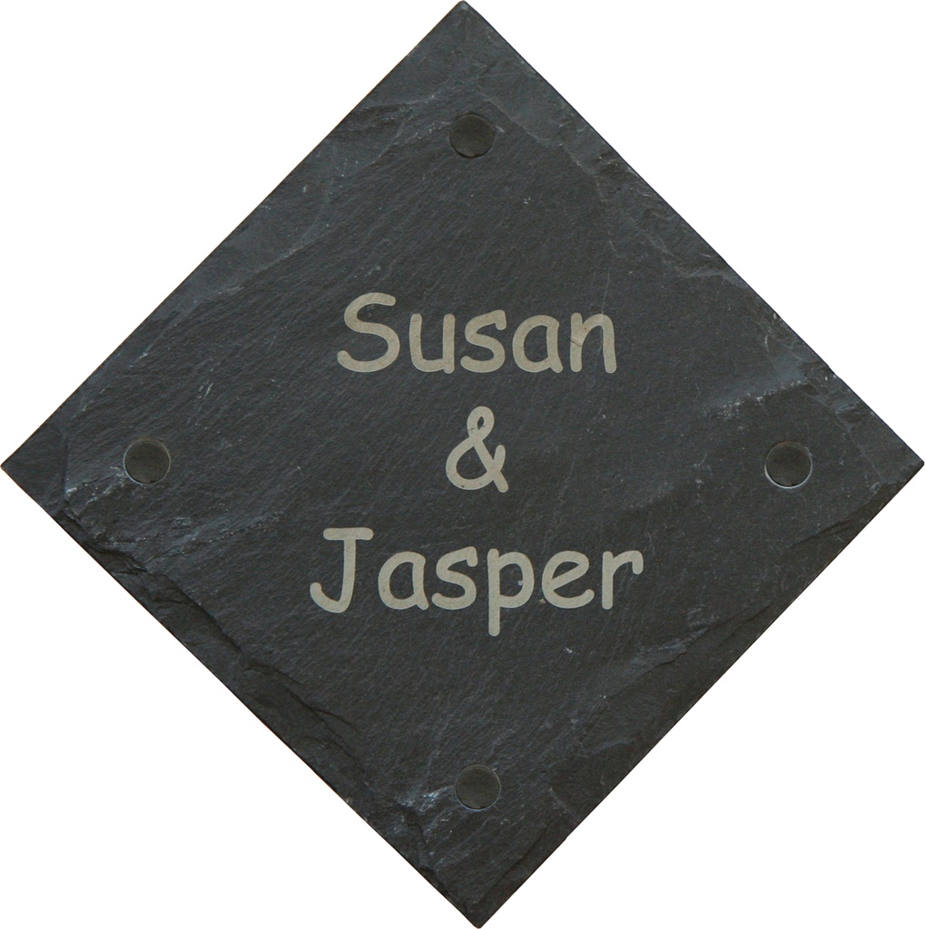 PERSONALISED NAME PLATE IN SLATE | besa-sloten.be